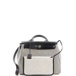 Hermès Herbag Zip Criss Viking Toile And Leather 31
