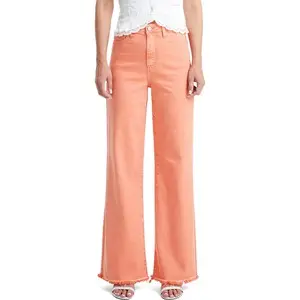 BAYEAS High Waist Wide Leg Jeans Coral