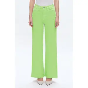 BAYEAS High Waist Wide Leg Jeans Green