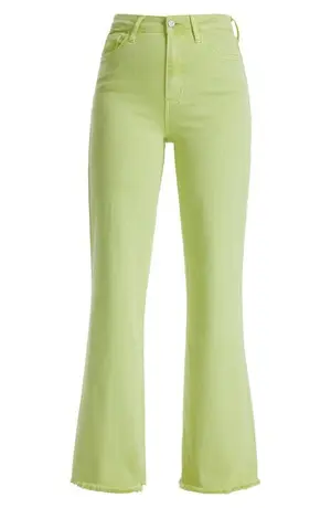 BAYEAS High Waist Wide Leg Jeans - Pistachio