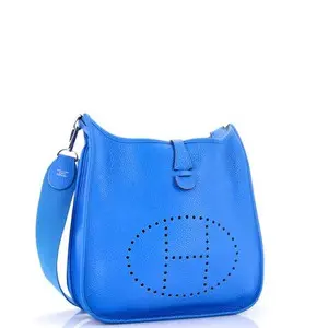Hermès Evelyne Bag Gen Iii Clemence Pm - Blue