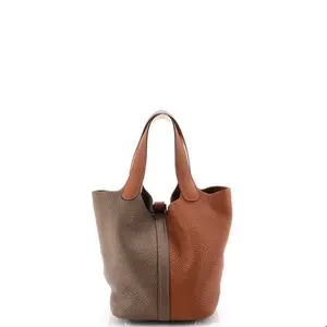 Hermès Picotin Lock Bag Tricolor Clemence Pm