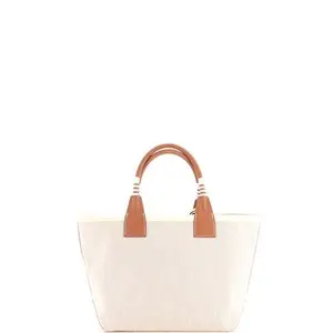 Hermès Sac Steeple Tote Toile With Leather 25