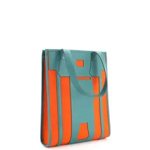 Hermès Petit H Bell Tote Toile And Leather Pm