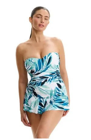 GOTTEX Island Breeze Bandeau Swimdress - Blue-multi