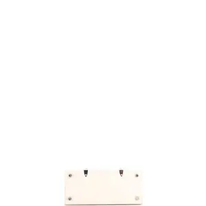 Goyard Structured Saigon Top Handle Bag Coated Canvas With Leather Mini - White