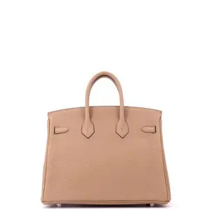 Hermès Birkin Handbag Brown Togo With Palladium Hardware 25