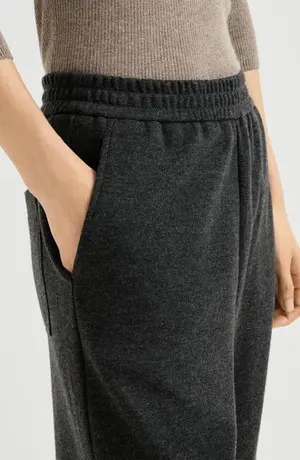 Brunello Cucinelli Cashmere Interlock Track Trousers