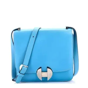 Hermès 2002 Shoulder Bag Evercolor 20 - Blue