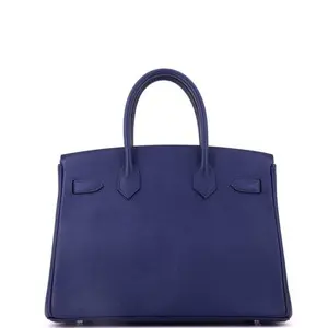 Hermès Birkin Handbag Epsom With Palladium Hardware 30 - Blue