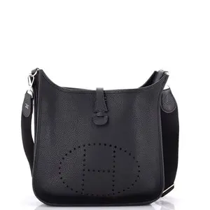 Hermès Evelyne Bag Gen Iii Clemence Pm - Black