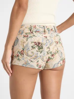 Manière De Voir Samia Tapestry Mini Shorts