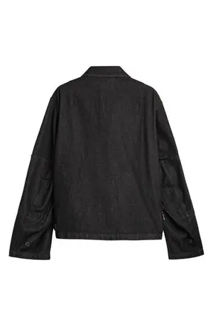 Y3 Zip Front Denim Jacket