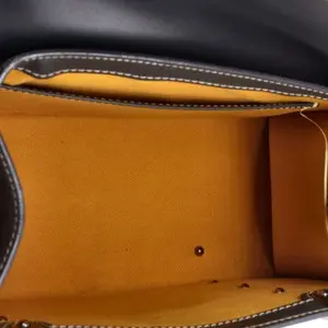Goyard Saigon Top Handle Bag Coated Canvas With Leather Pm