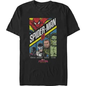 SPIDER-MAN: BRAND NEW DAY Marvel Retro Vs Villains Short Sleeve Graphic T-shirt - Black
