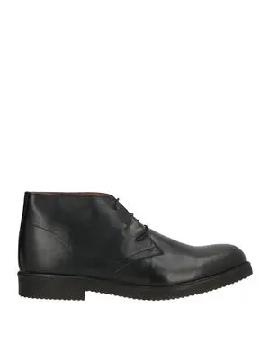 CALPIERRE Leather Ankle Boots - Midnight Blue
