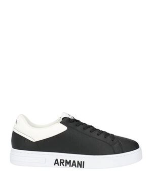 Armani Exchange Cow Leather Sneakers - Black
