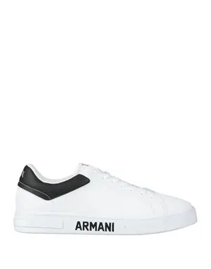 Armani Exchange Sneakers Size Cow Leather - White