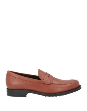 TOD'S Loafers Tan Size Leather