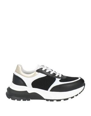 BALDININI Sneakers Size Leather, Textile Fibers - Black