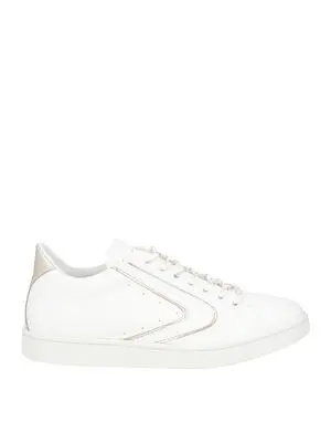 VALSPORT Leather Sneakers With Metallic Trim
