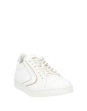 VALSPORT Leather Sneakers With Metallic Trim