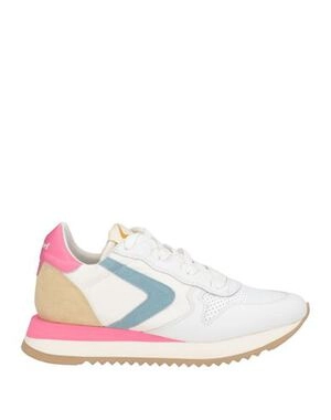 VALSPORT Sneakers Size Leather, Textile Fibers - White