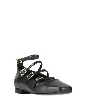 ALOHAS Leather Ballet Flats With Buckle Detailing