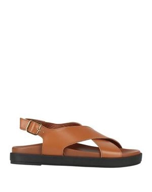 ALOHAS Sandals Tan Size Leather - Brown