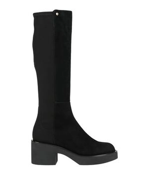 STUART WEITZMAN Boot Size Leather, Textile Fibers - Black