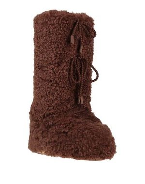 Moon Boot Shearling Lace-up Boots - Brown