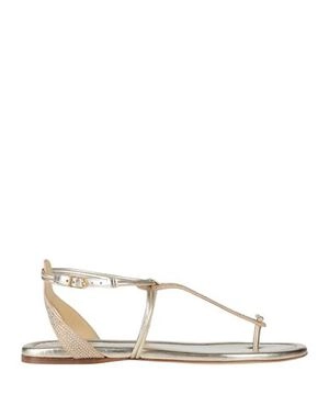 Zadig&Voltaire Thong Sandal Platinum Size Leather - Grey