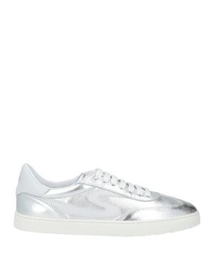 STUART WEITZMAN Sneakers Size Calfskin - Silver