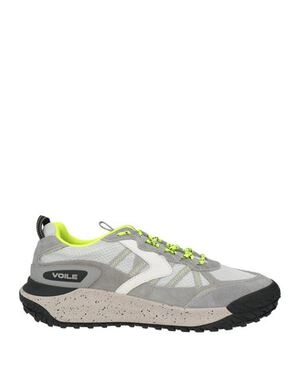 VOILE BLANCHE Sneakers Size Leather, Textile Fibers - Grey