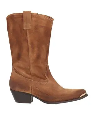 FABRIZIO CHINI Boot Tan Size Leather