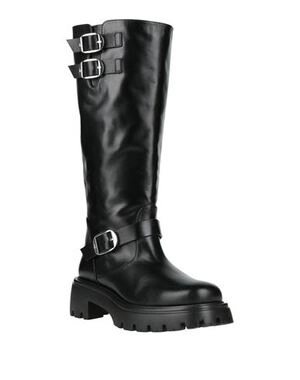 STUART WEITZMAN Leather Buckled Knee-high Boots