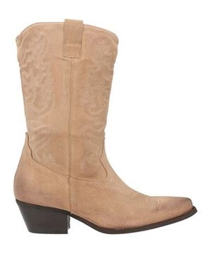 FABRIZIO CHINI Boot Dark Size Leather - Beige