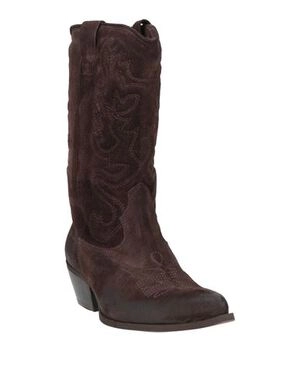 FABRIZIO CHINI Boot Dark Size Leather - Brown