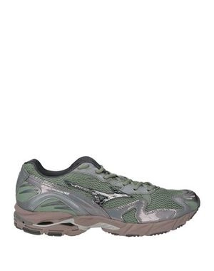Mizuno Wave Rider Sneakers Size Textile Fibers, Synthetic Material - Green