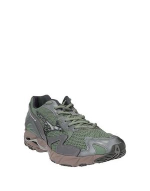 Mizuno Wave Rider Textile Fiber And Synthetic Material Sneakers - Green