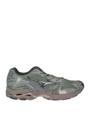 Mizuno Wave Rider Textile Fiber And Synthetic Material Sneakers - Green