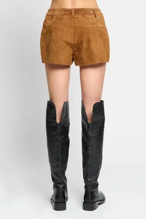 Central Park West Odessa Genuine Suede Short