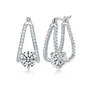 Genevive Silver Earrings