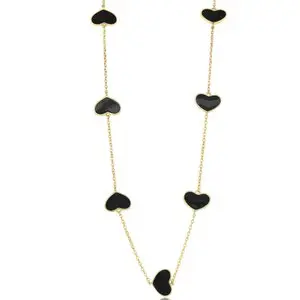 SHYMI 18k Gold Filled Multi Heart Layering Necklace