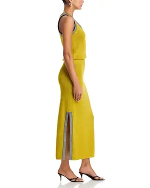 Christopher John Rogers Knit Blouson Tank Maxi Dress