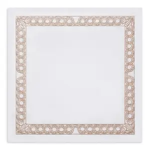 KUTNIA Anatolia Scroll Border Embroidered Napkin, Set Of 4 - Champagne