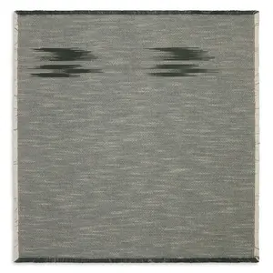 KUTNIA Peshtemal Ikat Cotton Fringe Napkins, Set Of 4 - Green
