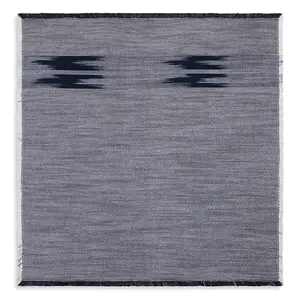 KUTNIA Peshtemal Ikat Cotton Fringe Napkins, Set Of 4 - Navy