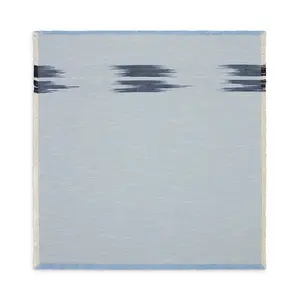 KUTNIA Peshtemal Ikat Cotton Fringe Napkins, Set Of 4 - Sky Blue