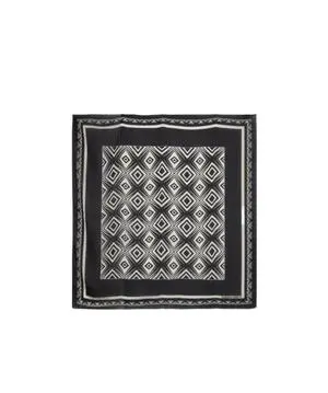 Alberta Ferretti Printed Scarf - Black